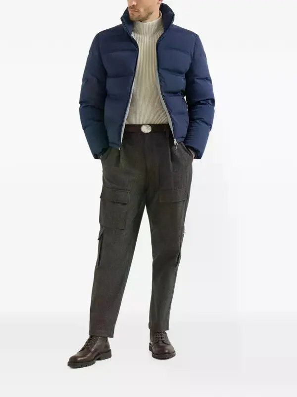 Brunello Cucinelli Down Jacket With Detachable Hood