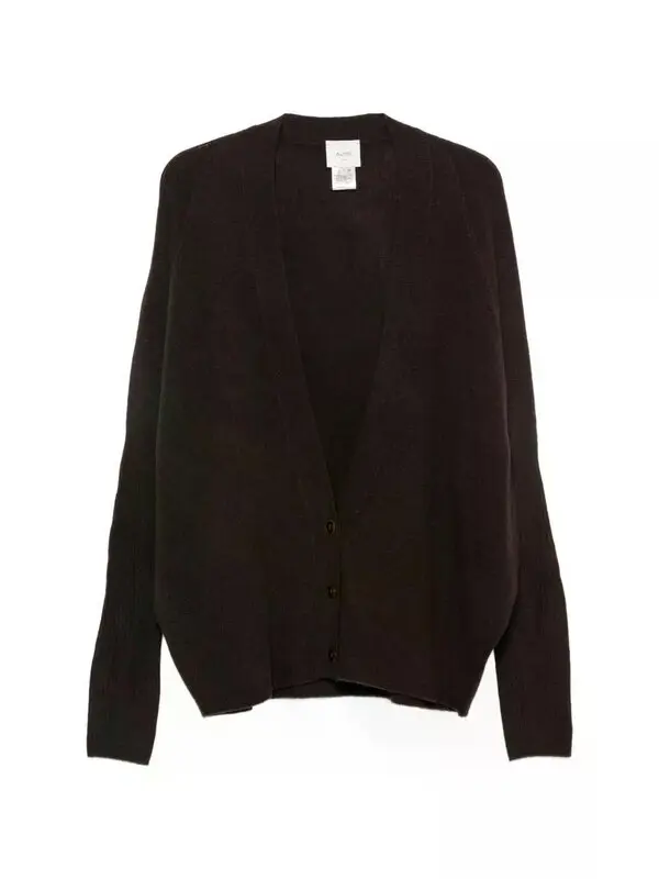 ALYSI Button-fastening V-neck Cardigan - Brown