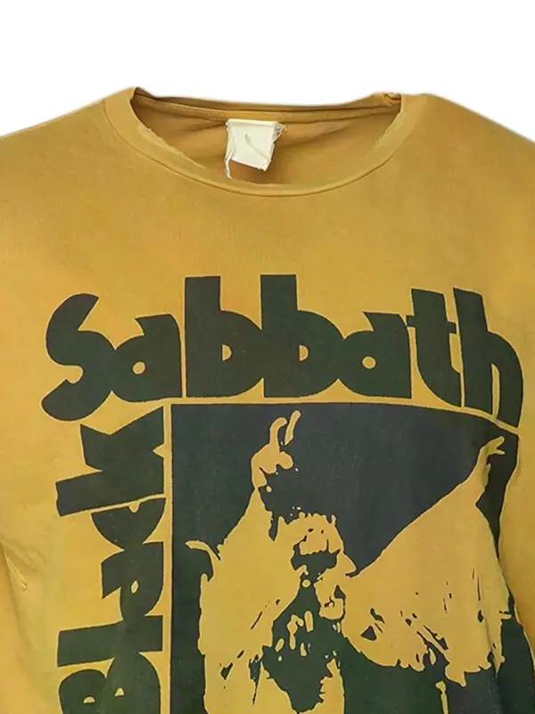 MadeWorn Black Sabbath Graphic-print T-shirt - Yellow