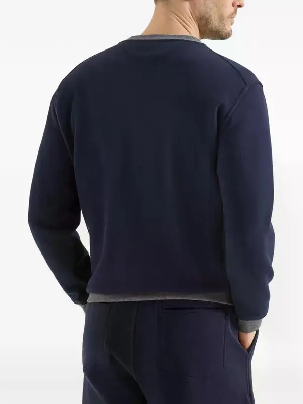Brunello Cucinelli Cotton French Terry Sweatshirt With Embroidery