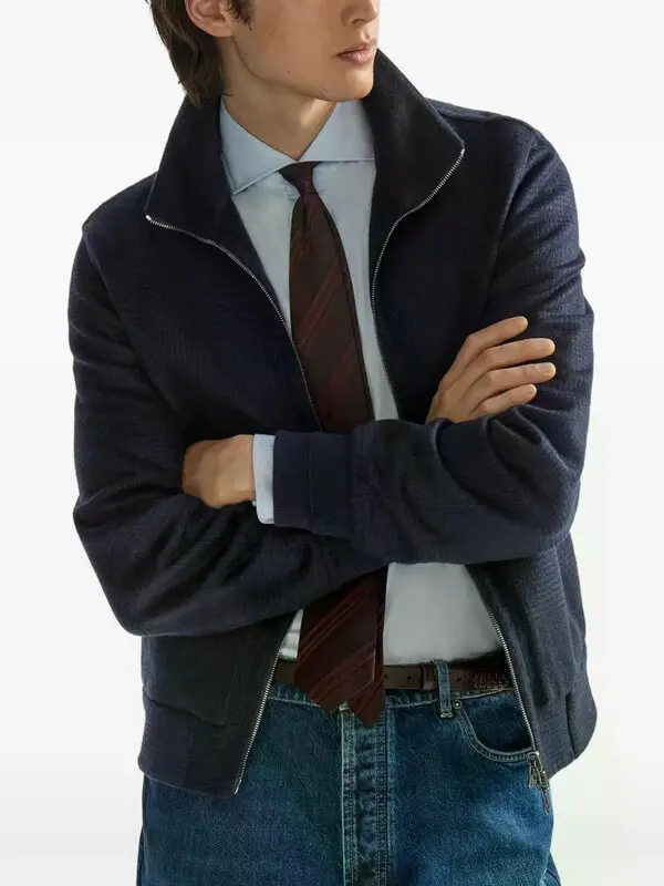 Brunello Cucinelli Hand-crafted Reversible Bomber Jacket
