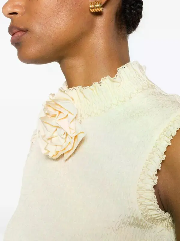 Sandro Floral-appliqué Top