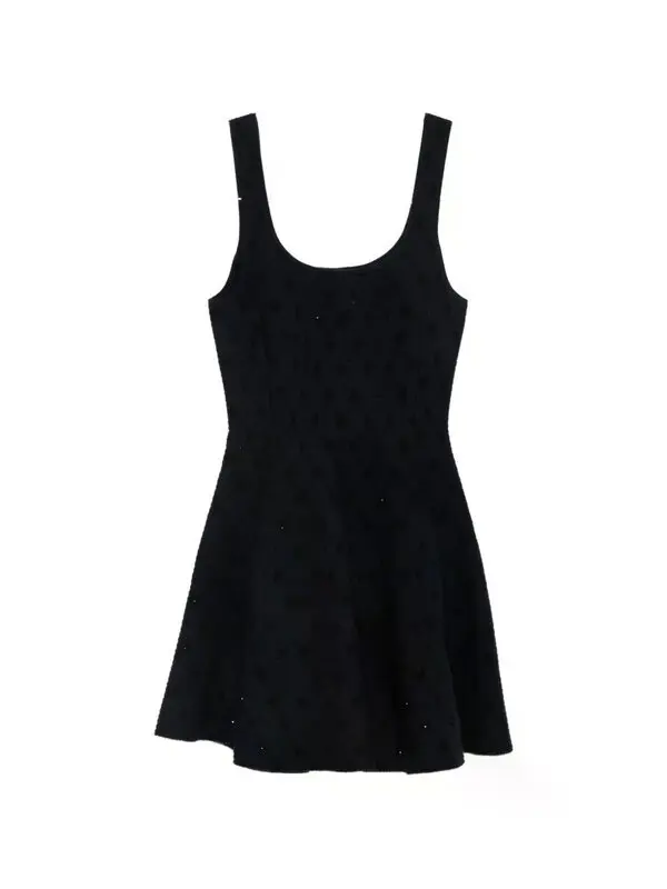 Maje Rhinestone-embellished Sleeveless Mini Dress