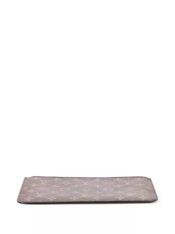 LOUIS VUITTON Neverfull Pochette Monogram Canvas Large Pouch - Brown