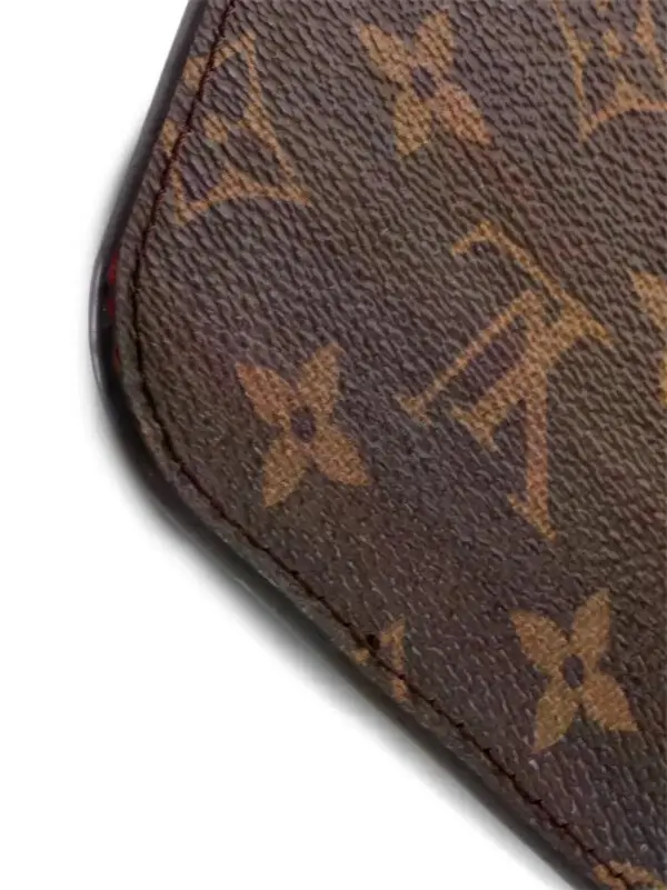 LOUIS VUITTON Neverfull Pochette Monogram Canvas Large Pouch - Brown