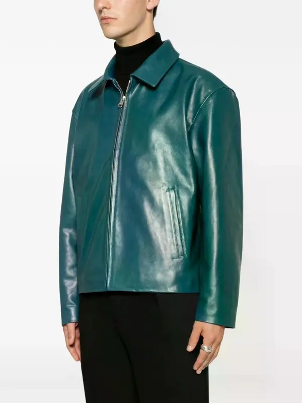Sandro Zip-up Leather Jacket