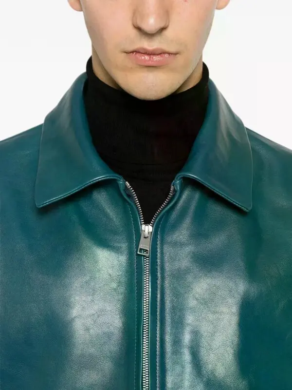 Sandro Zip-up Leather Jacket