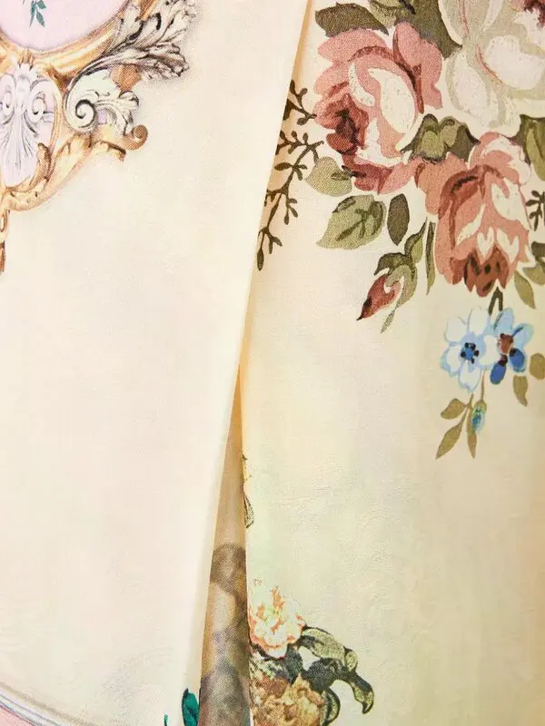 Camilla Tie-detail Floral-print Pants