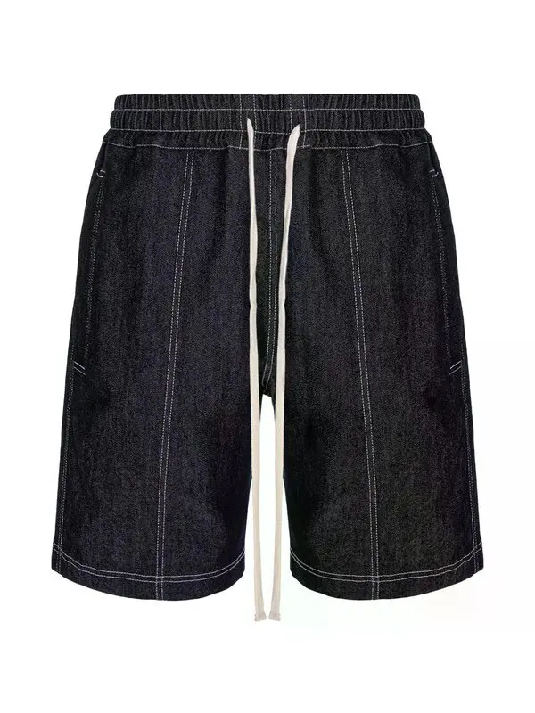 HAMZA Six Drawstring Denim Shorts