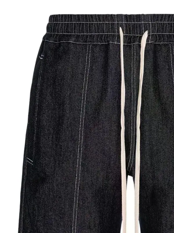 HAMZA Six Drawstring Denim Shorts