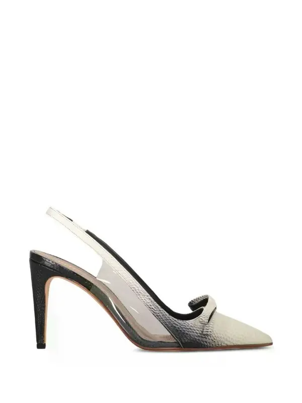 Red Valentino Bow-detail Slingback Pumps - White