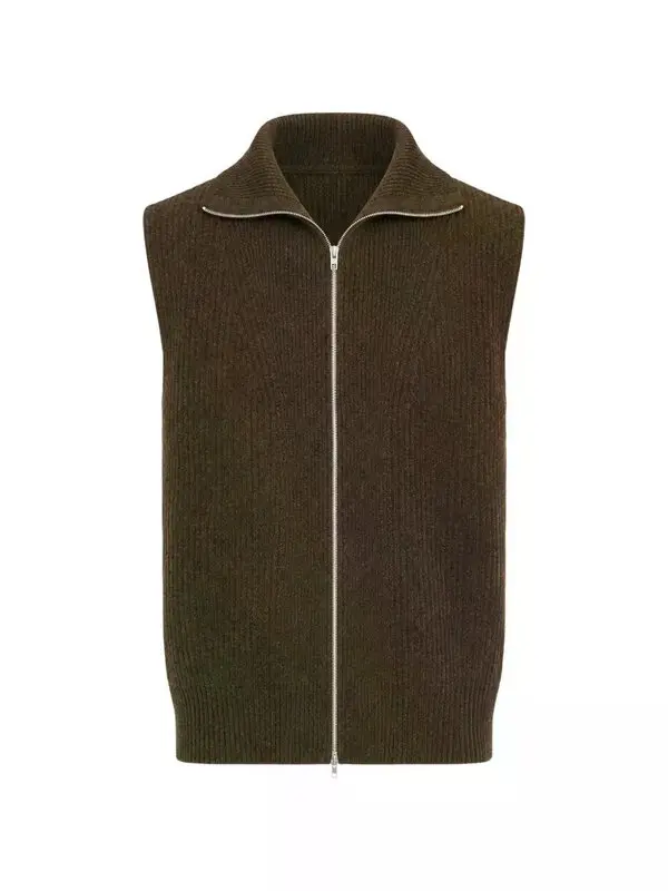 JIL SANDER Wool Zip-up Vest