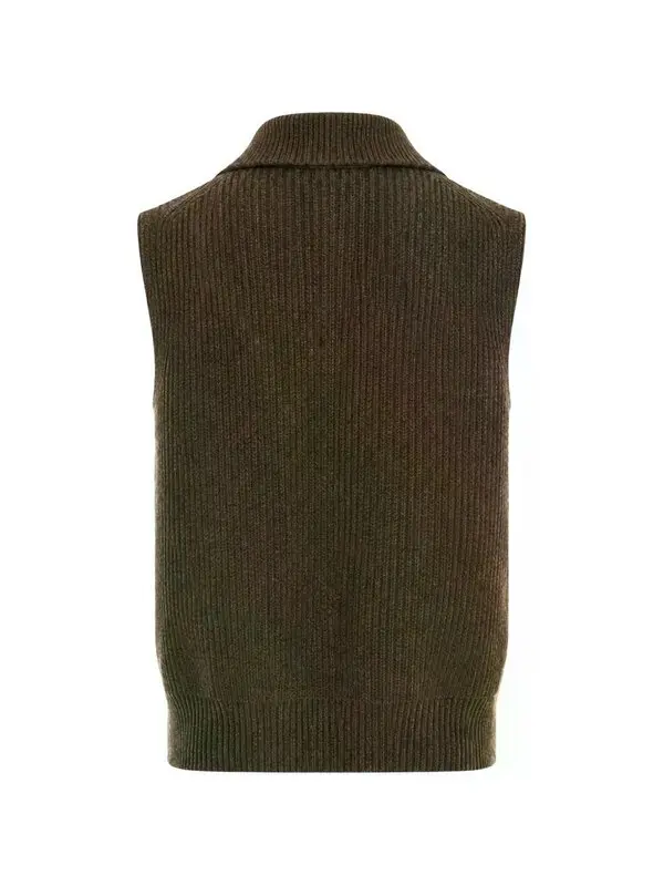 JIL SANDER Wool Zip-up Vest