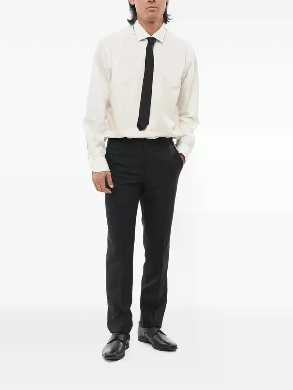 Corneliani Virgin Wool Welt-pocket Trousers