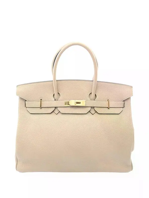 Hermès 2008 Togo Birkin Retourne 35 Handbag - Brown