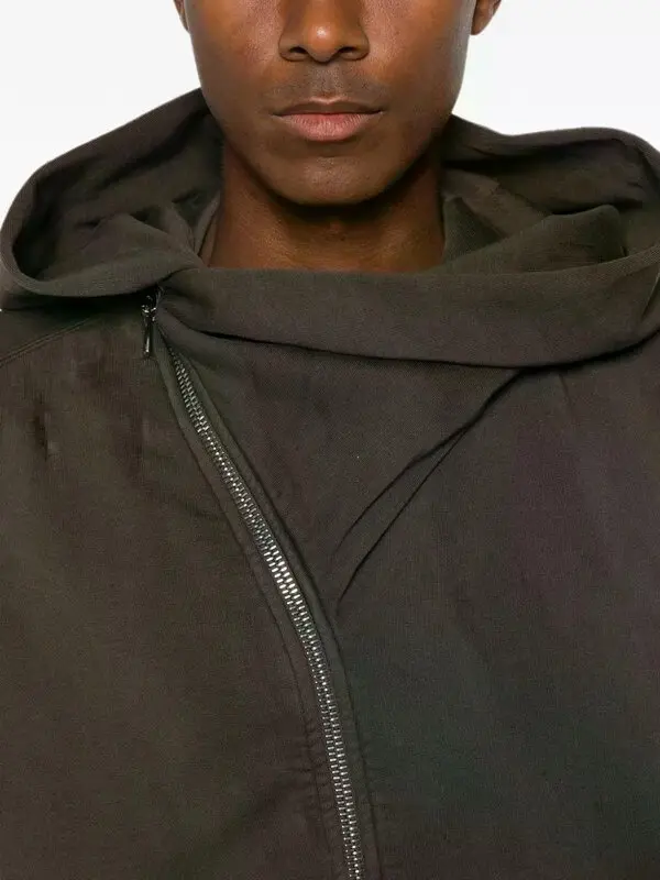 Rick Owens Mountain Zip-up Hoodie - Brown