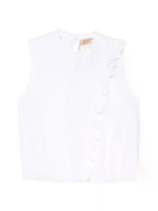 N°21 Ruffled Sleeveless Blouse