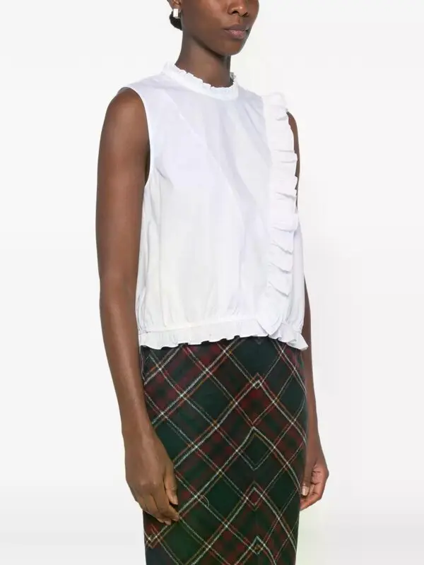 N°21 Ruffled Sleeveless Blouse