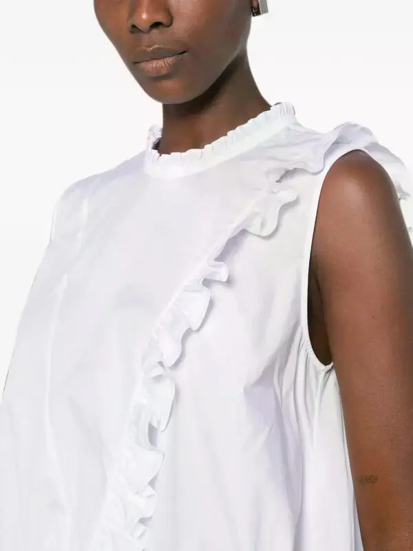 N°21 Ruffled Sleeveless Blouse