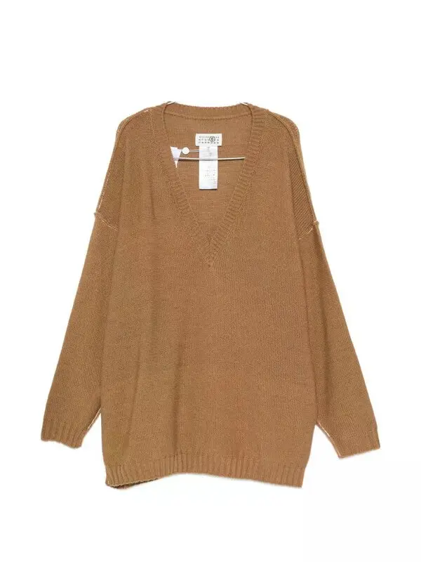 MAISON MARGIELA V-neck Oversized Sweater