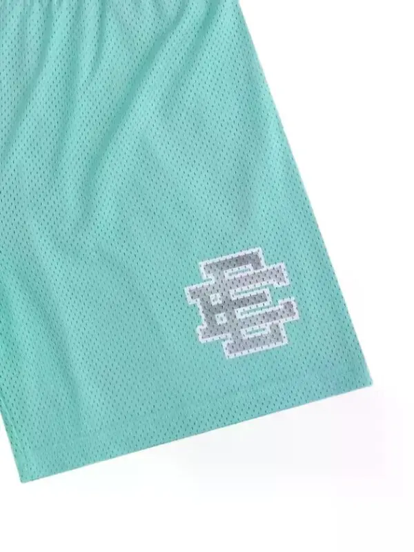ERIC EMANUEL Basic Metallic Logo Shorts - Green