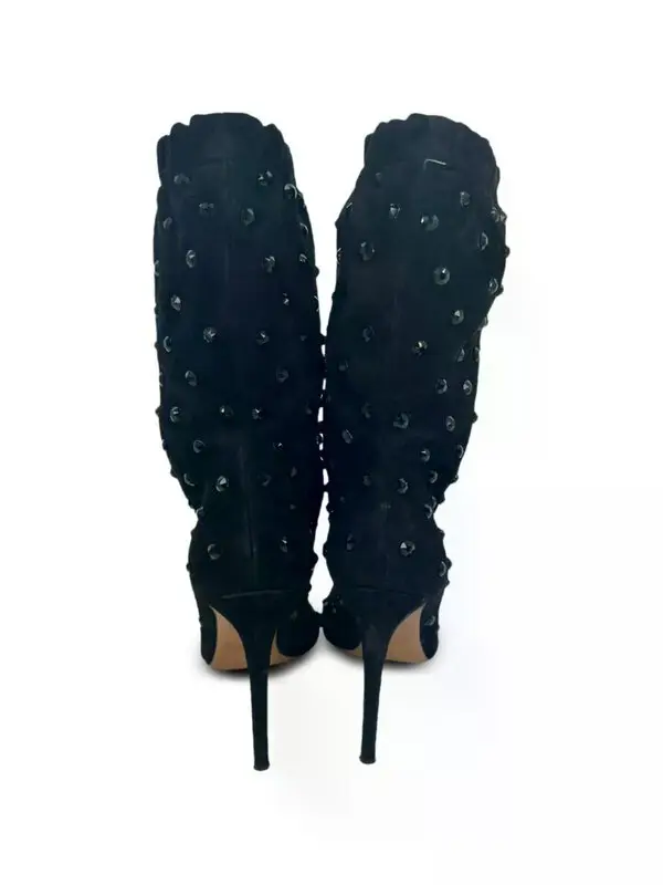 Red Valentino Studded Suede Boots