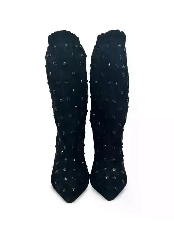Red Valentino Studded Suede Boots