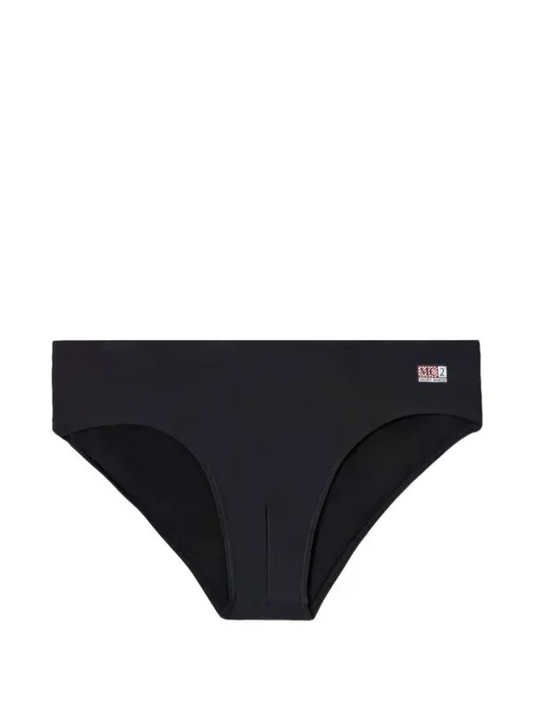 MC2 SAINT BARTH Logo Patch Swim Trunks - Black