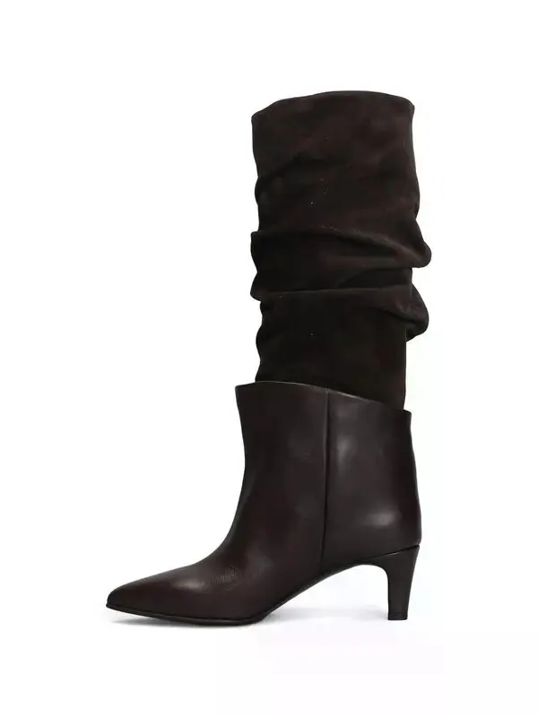 STRATEGIA SHOES Pointed-toe Slouchy Knee-high Boots