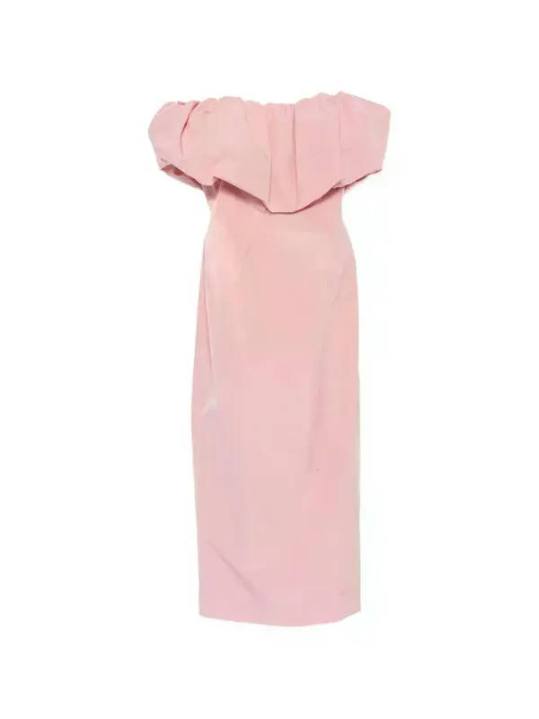 Magda Butrym Ruffled Strapless Maxi Dress