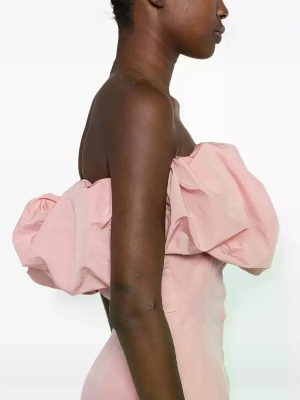 Magda Butrym Ruffled Strapless Maxi Dress