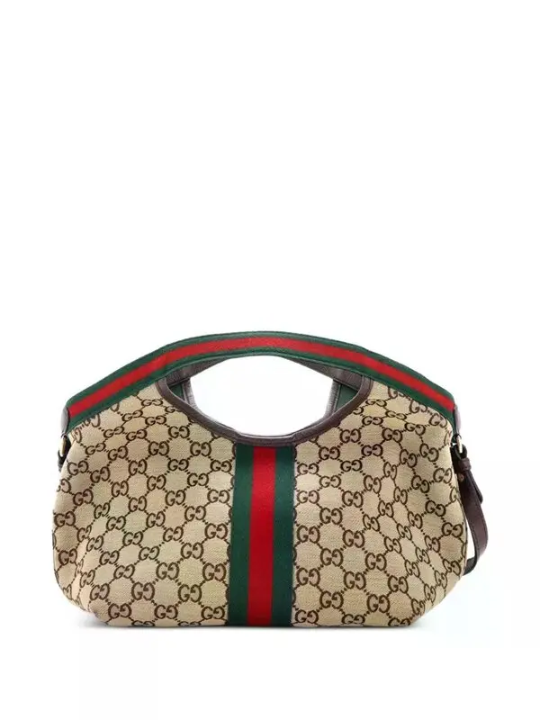 Gucci Giglio Gg Canvas Small Tote Bag - Brown