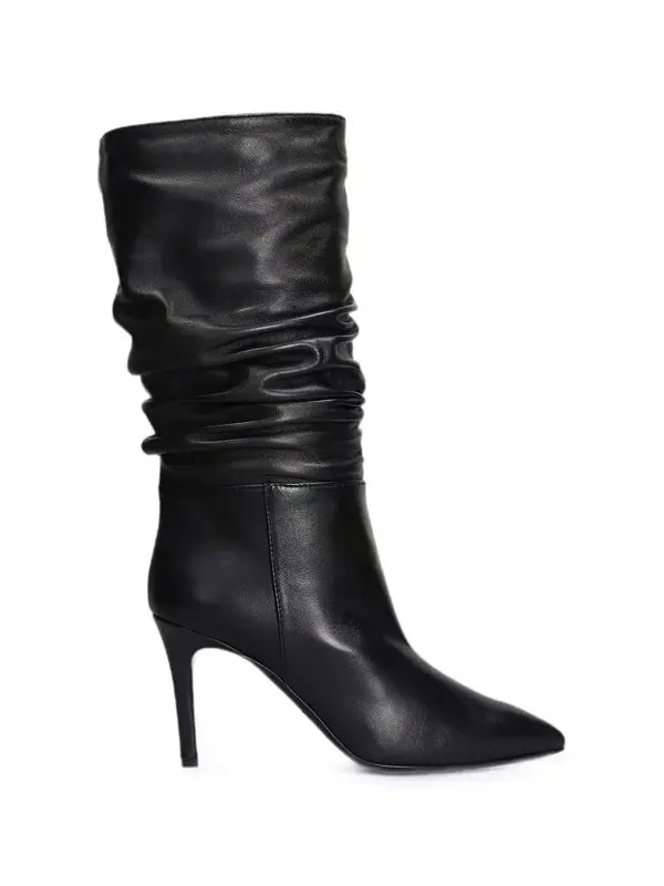 VIA ROMA 15 Ruched Pointed-toe Boots