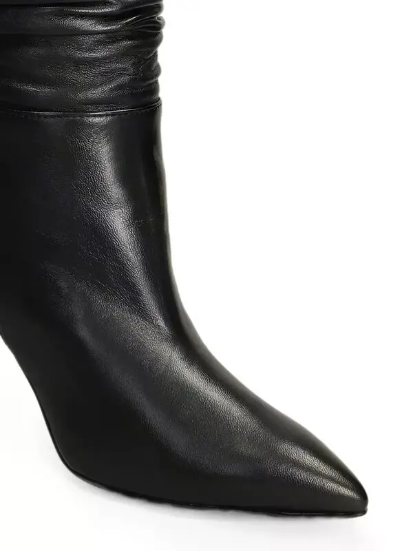 VIA ROMA 15 Ruched Pointed-toe Boots