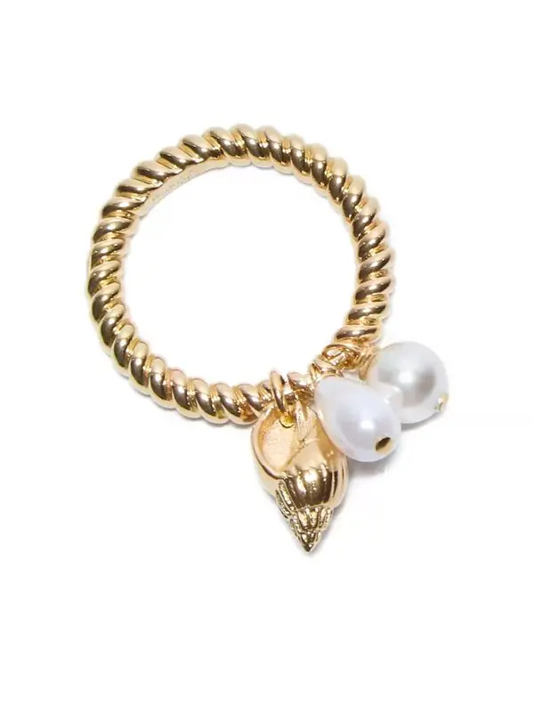 Chloé Shell-charm Ring - Gold