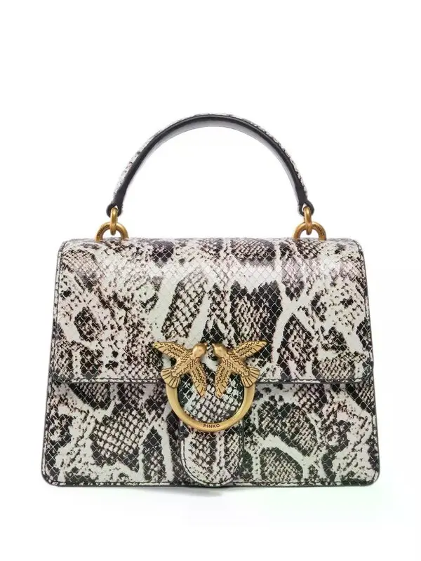 Pinko Mini Love One Light Handbag - White