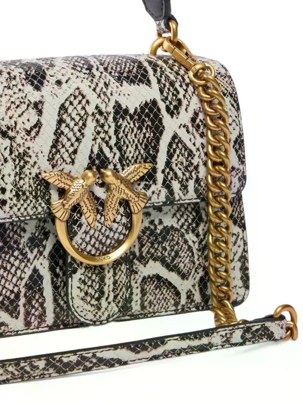 Pinko Mini Love One Light Handbag - Gray