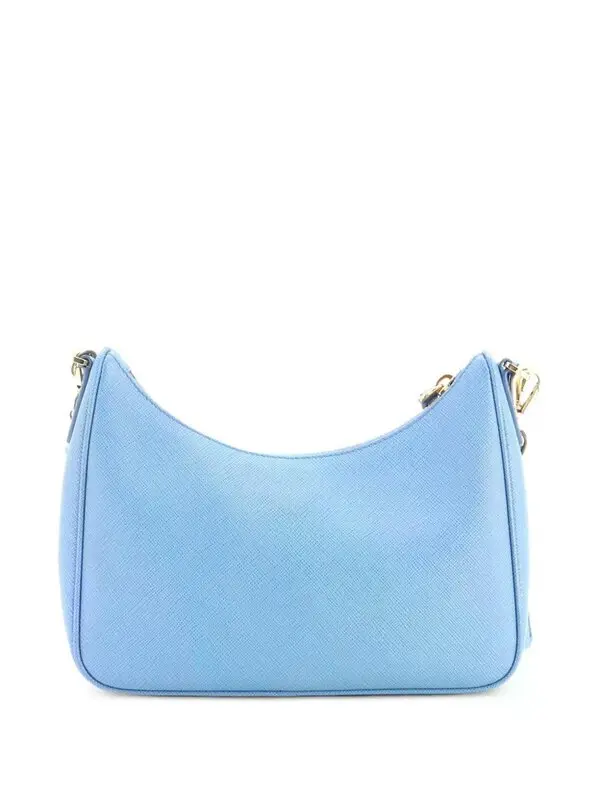 Prada Re-edition 2005 Shoulder Bag In Saffiano Leather - Blue