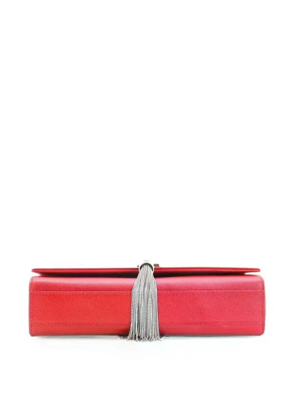 Saint Laurent Classic Monogram Tassel Leather Medium Crossbody Bag