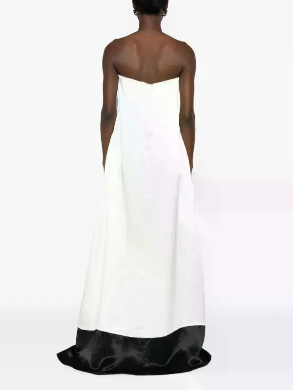 ABADIA Diana Strapless Maxi Dress