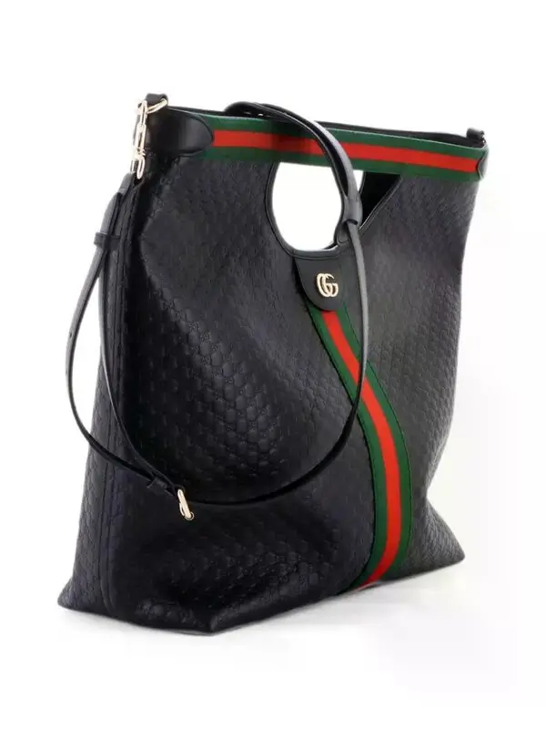Gucci Giglio Convertible Shopper Guccissima Leather Large Tote Bag