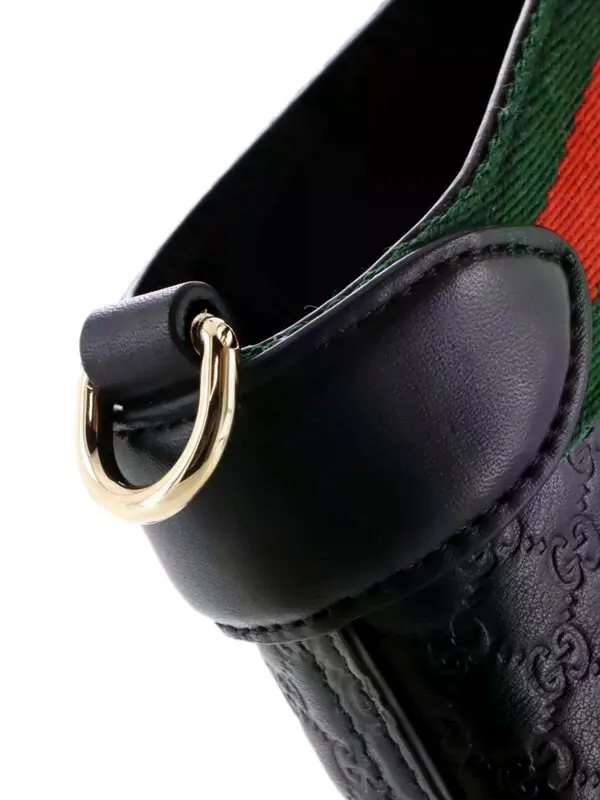 Gucci Giglio Convertible Shopper Guccissima Leather Large Tote Bag