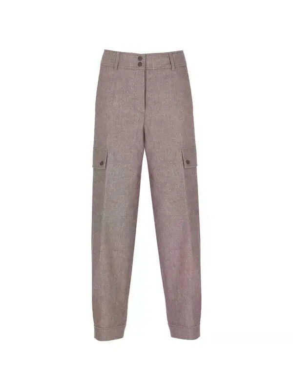 Peserico Button-up Straight-leg Trousers