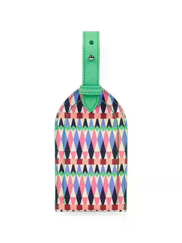 Smythson Harlequin Luggage Tag