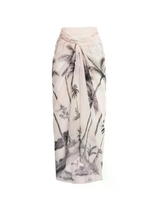Agua Bendita Lavanda Arena Midi Pareo - Neutrals