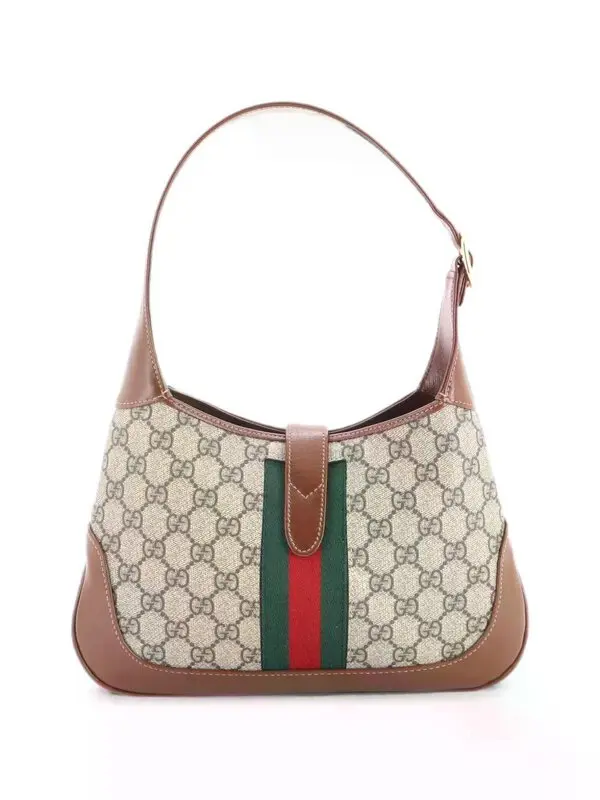 Gucci Jackie 1961 Gg Coated Canvas Small Hobo Bag