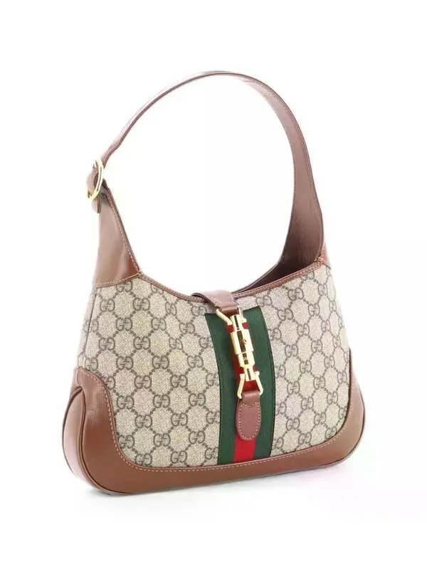 Gucci Jackie 1961 Gg Coated Canvas Small Hobo Bag
