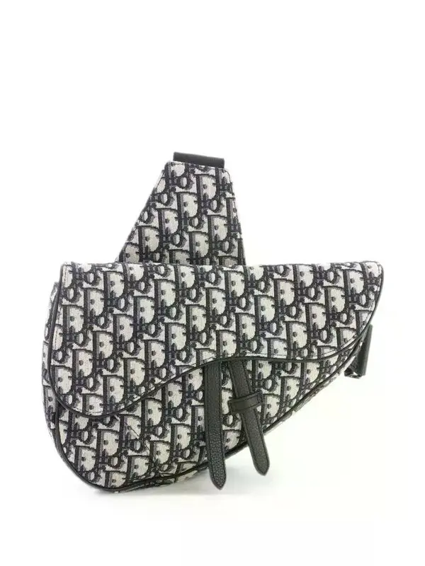 Dior Saddle Oblique Canvas Mini Crossbody Bag