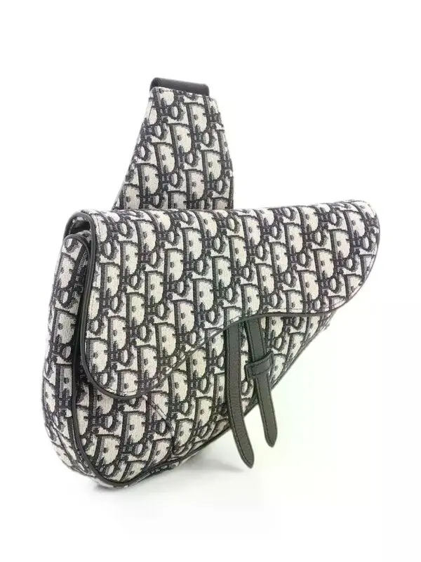 Dior Saddle Oblique Canvas Mini Crossbody Bag