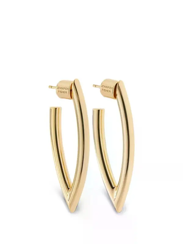 JENNIFER FISHER Small Marquise Hoop Earrings